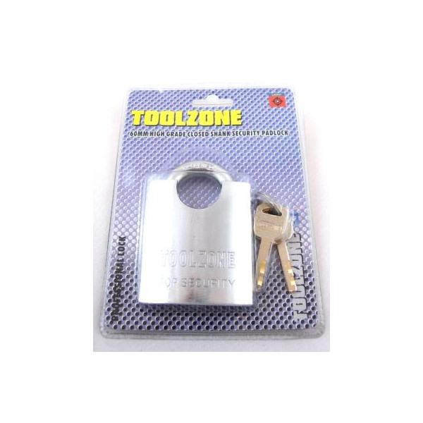 TZ 60MM CLOSED SHACKLE STEEL PADLOCK