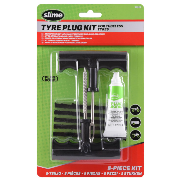 Slime Tyre Plug / Tyre Repair Puncture Kit